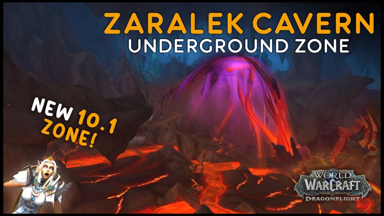 Zaralek Cavern FIRST LOOK! New 10.1 Zone Patch WoW Dragonflight Embers ...