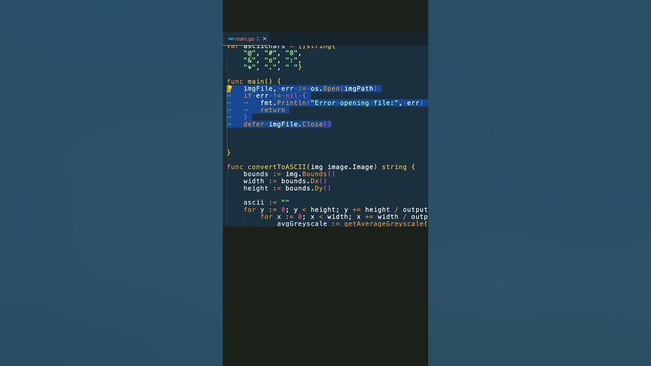 Mastering ASCII Art in Golang - YouTube