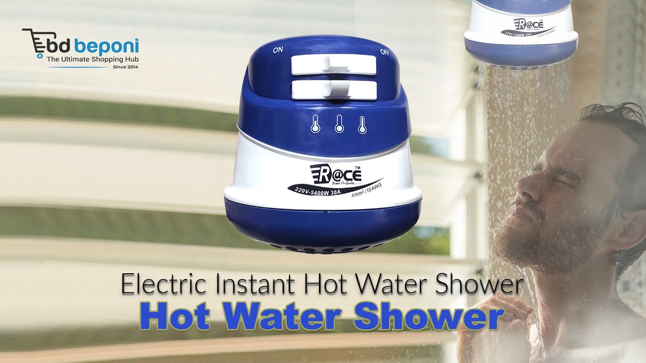 Race Hot Shower | Instant Hot Shower with Hand Shank - YouTube