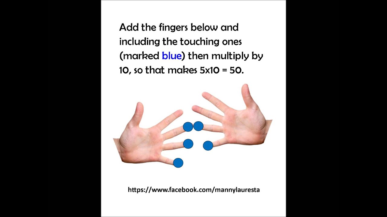 Had a hard time doing Multiplication? Let this Finger Multiplication of ...
