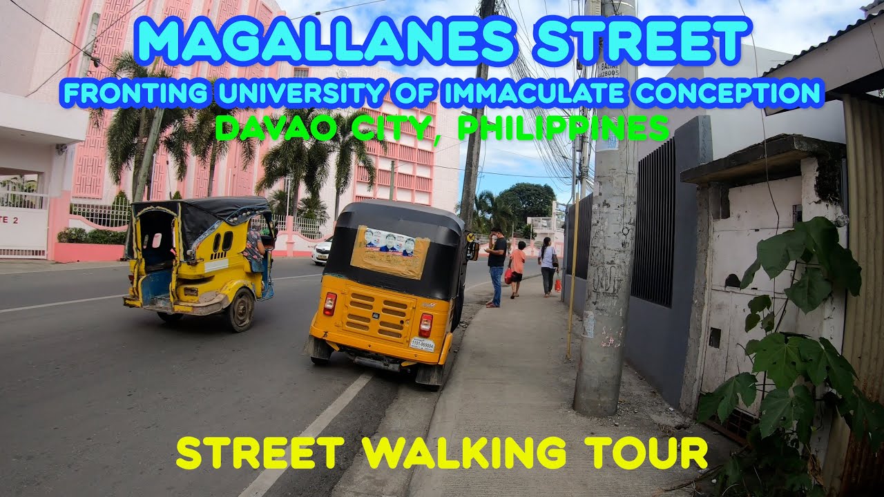 Magallanes Street Fronting UIC Walk Tour, Davao City, Philippines - YouTube