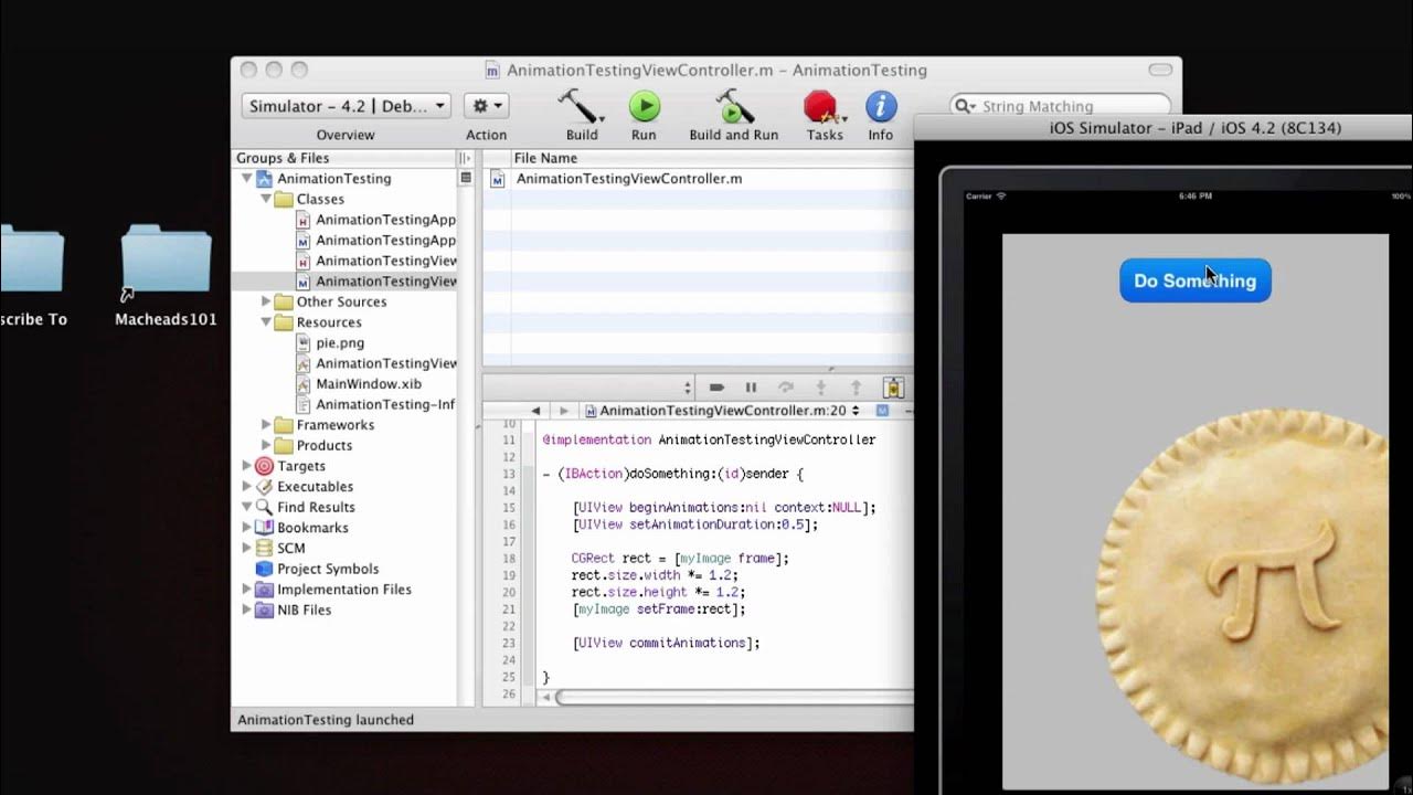Objective-C iPhone Programming Lesson 7 - Moving and Animating - YouTube