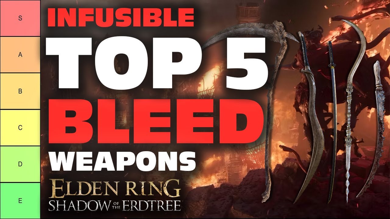 BEST INFUSIBLE BLEED WEAPONS That Will CARRY You Through Elden Ring's ...
