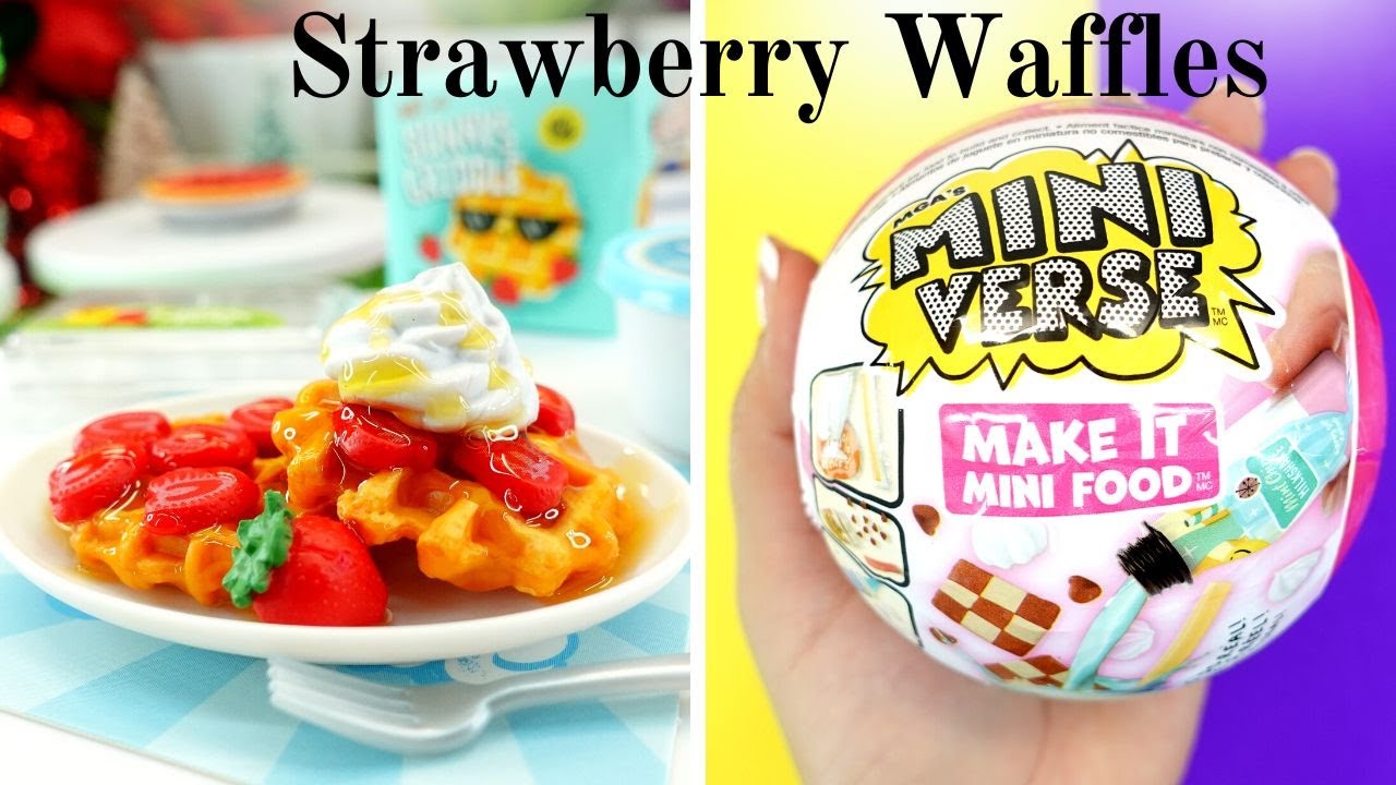 Unboxing and Making Mini Verse Make it Mini Food S1 Cafe Strawberry ...