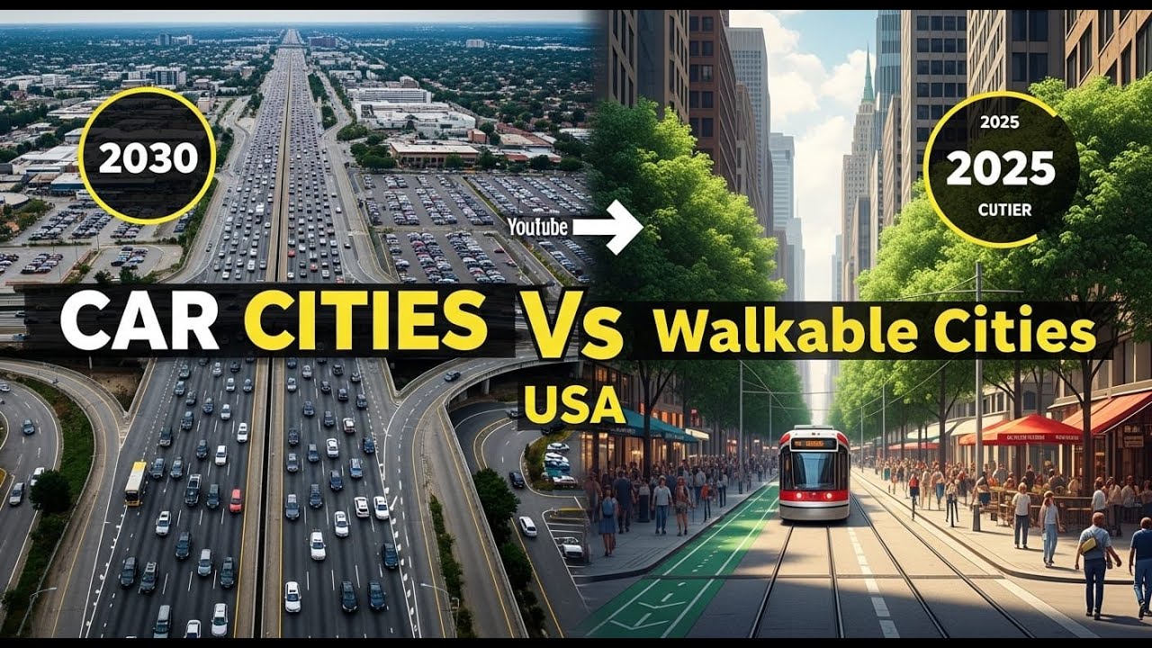 Car Cities vs Walkable Cities: The Future of American Urban Planning ...