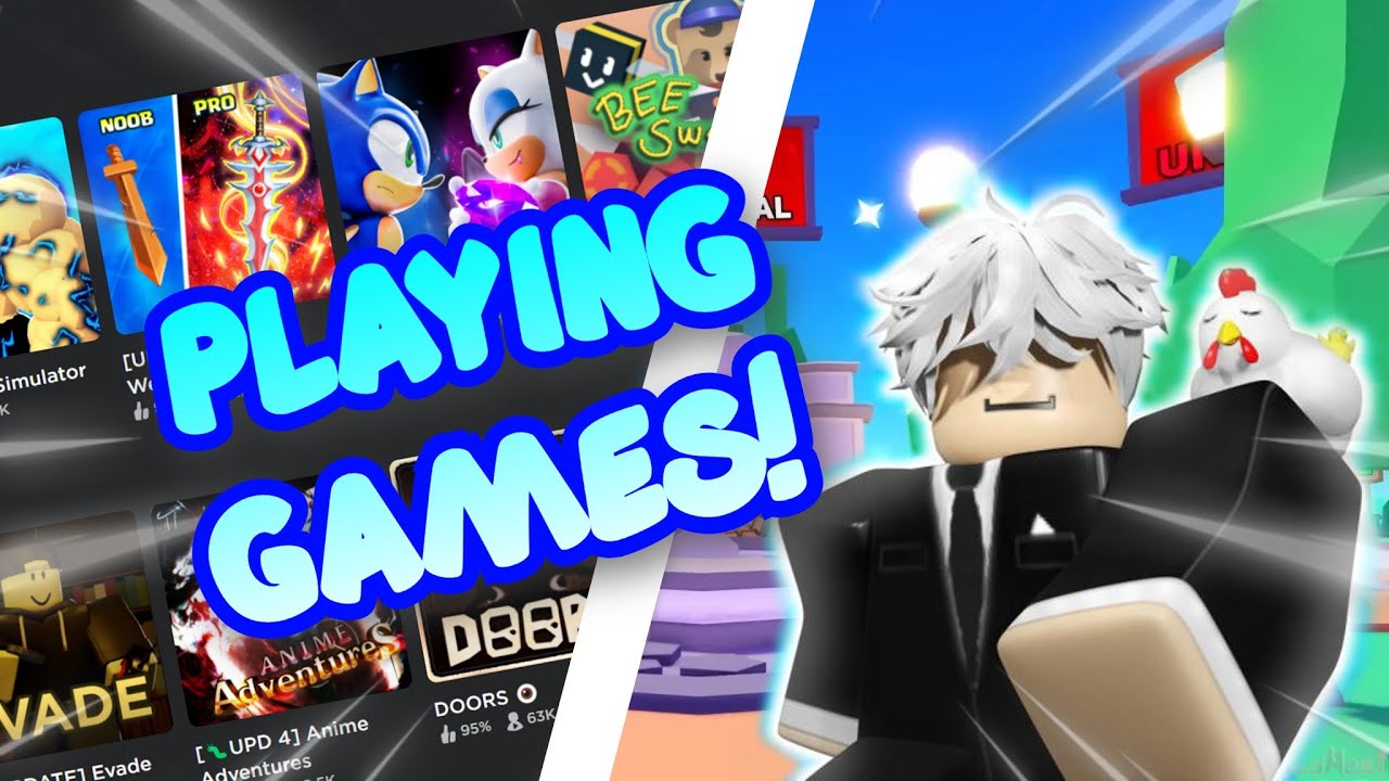 PLAYING ROBLOX GAMES WITH VIEWERS - YouTube