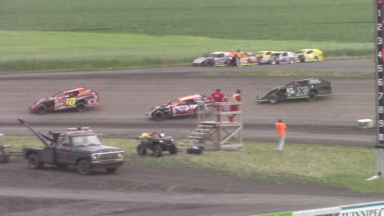 WISSOTA Midwest Modifieds Heat #1 Red River Co op Speedway July 20 ...