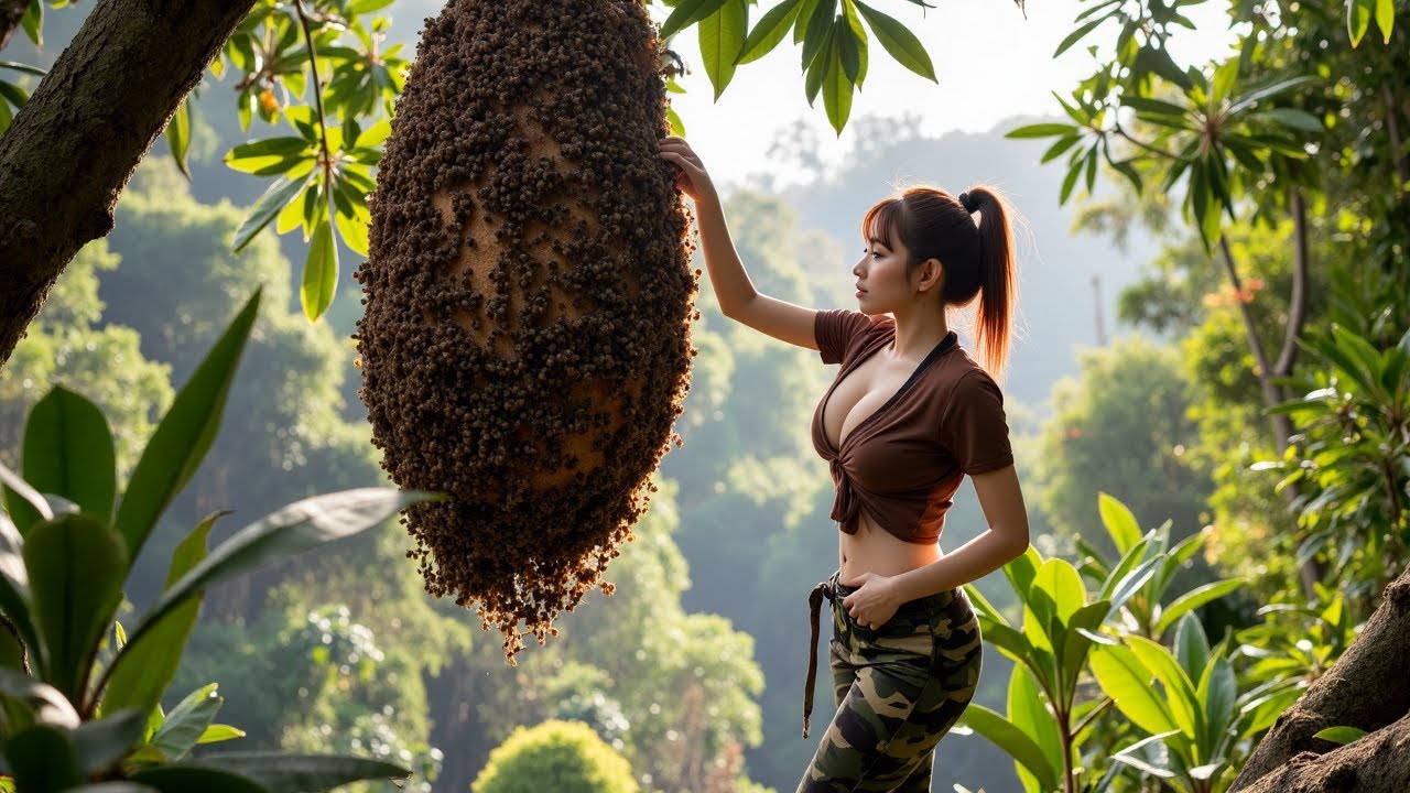 Conquering an Underground Bee Hive - YouTube