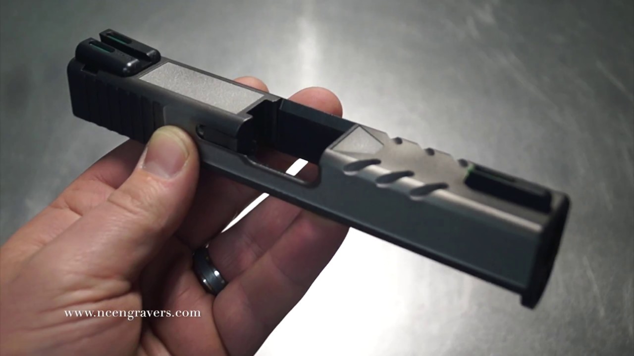 NCEngravers.com - Glock 23 - Raptor CNC Milling and Laser Cutting - YouTube