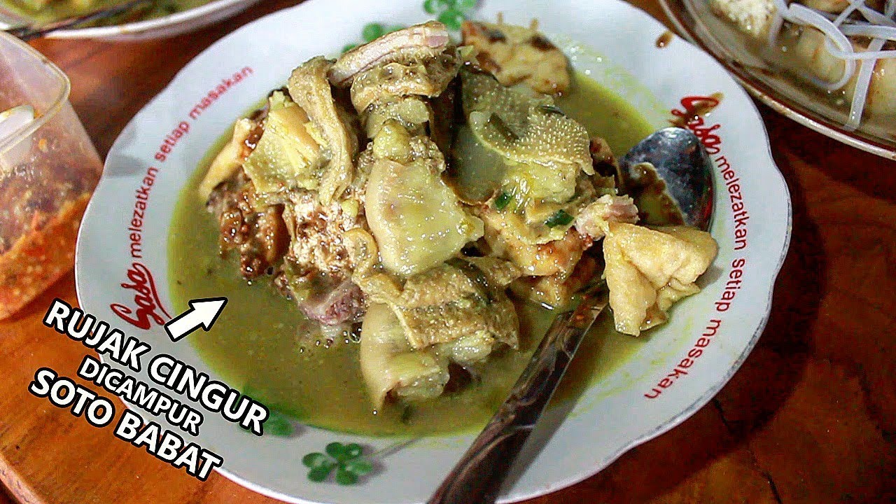 KULINER KHAS JAWA TIMUR YANG UNIK !!! BAKSO DICAMPUR RUJAK CINGUR ...