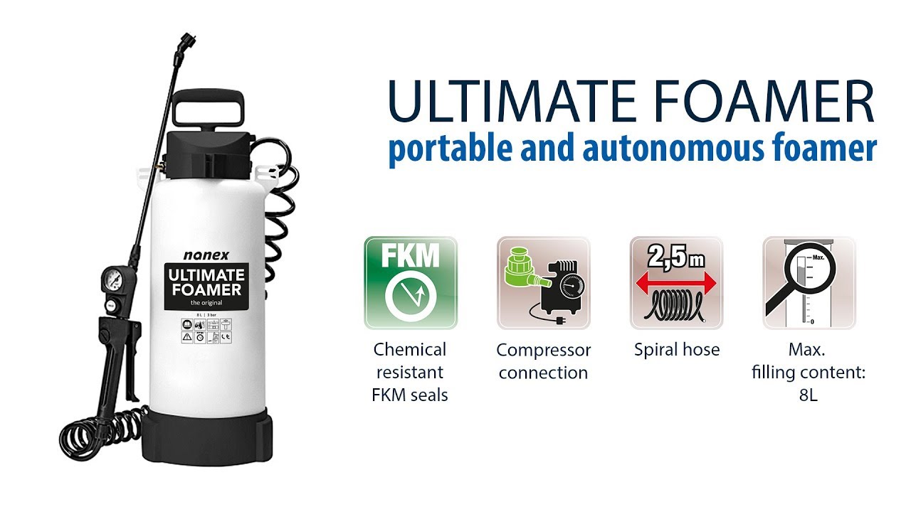 ULTIMATE FOAMER - Portable and autonomous foamer - YouTube