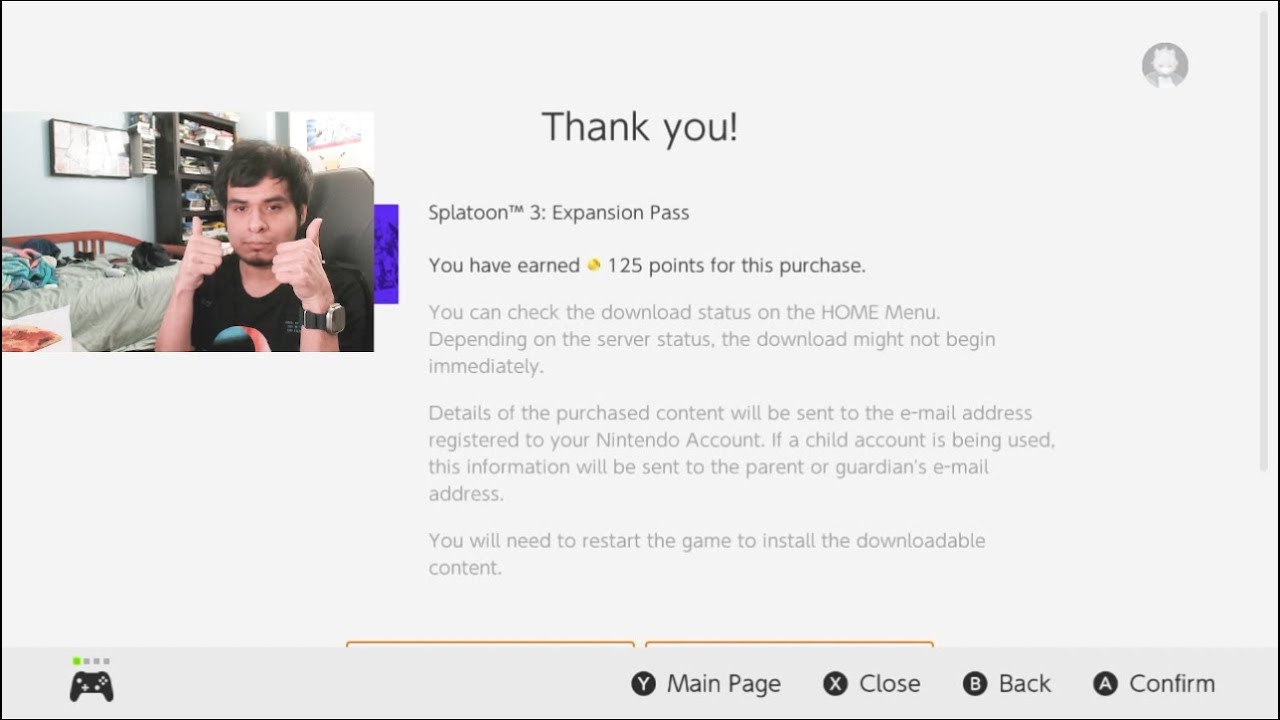 Me finally buying splatoon 3 side order and eating pizza - YouTube