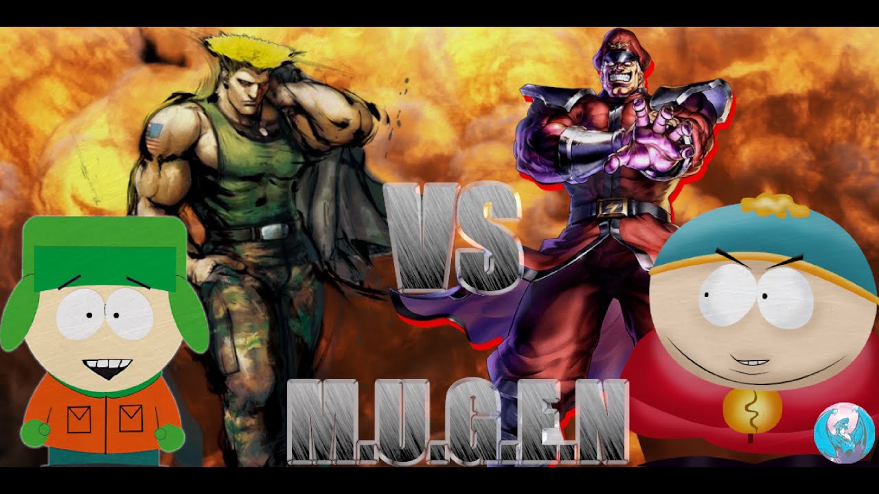 MUGEN - Request by Matt23 - Guile & Kyle VS Bison & Cartman - YouTube