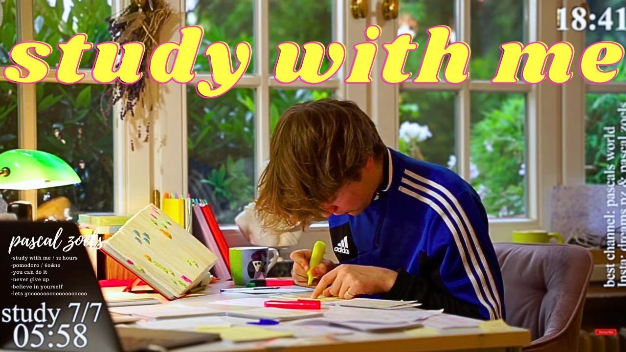 LIVE | 8-HOUR study with me 📚🌧 rain sounds & pomodoro timer 60 & 10 ...