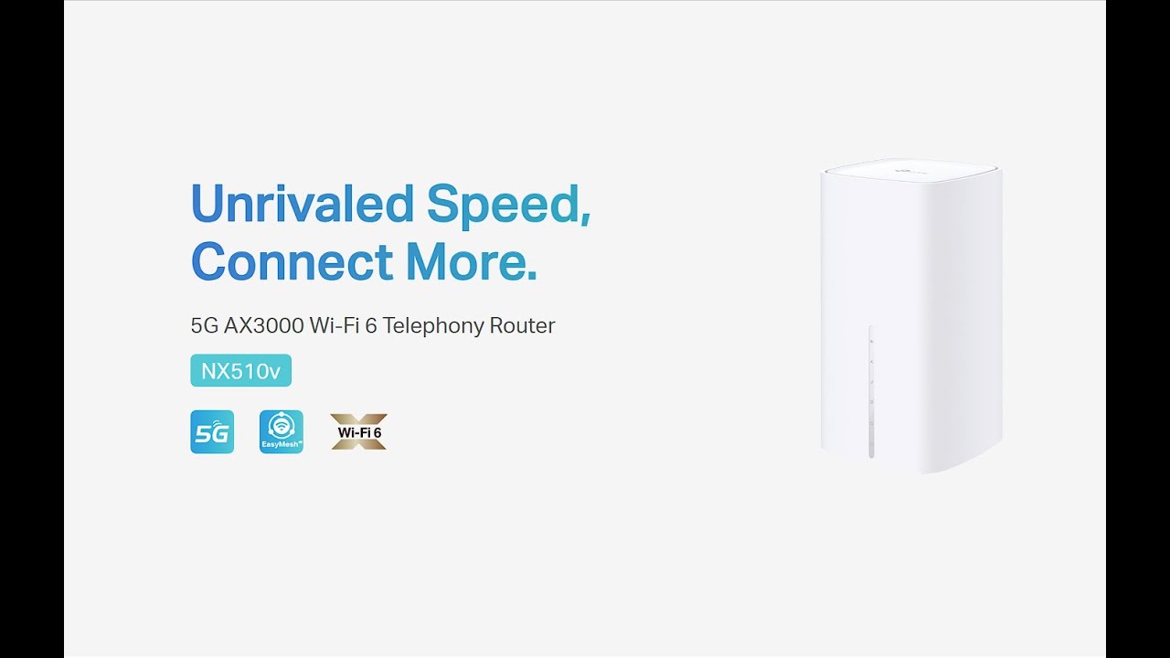 TP-LINK NX510v 5G AX3000 Wi-Fi 6 Router - YouTube