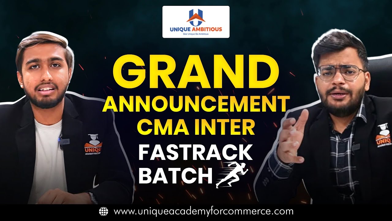 Grand Announcement Unique Ambitious is thrilled to introduce the Super 50 Fast Track Batch ...