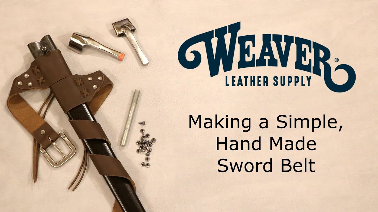 DIY Leather Sword Belt | Easy Beginner Renaissance & Cosplay Project ...