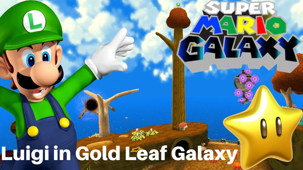 Super Mario Galaxy: Gameplay Walkthrough Part 87 - Luigi in Gold Leaf ...