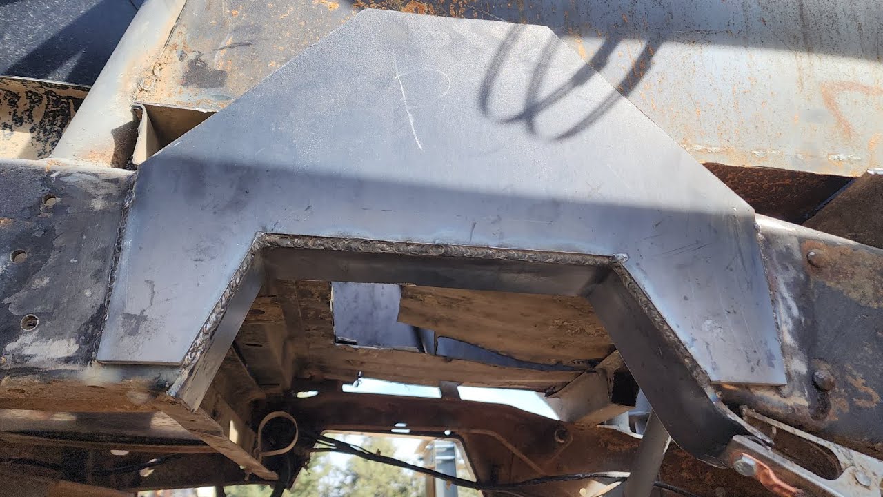 Ford F250 prerunner frame notching - YouTube