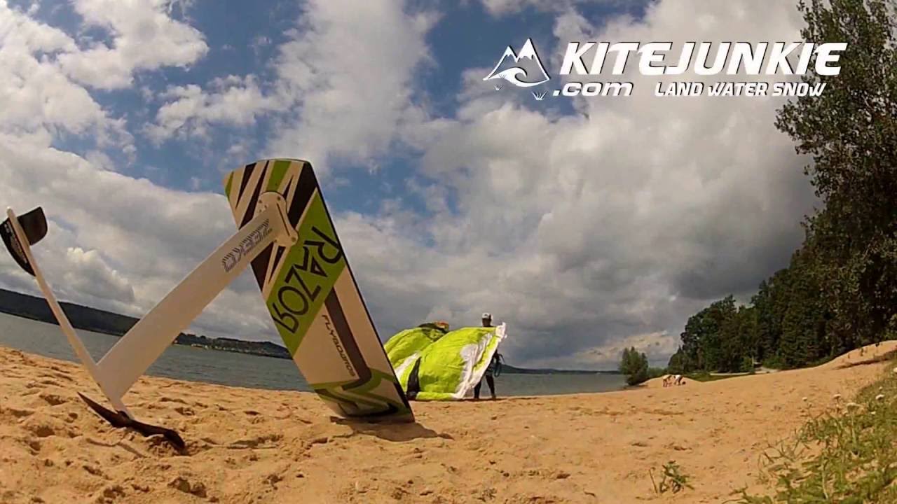 Kiting-Benny Kite Hydro Foil Airstyle Jumps 1.0 Flysurfer Speed 5 - YouTube