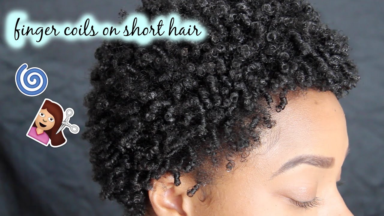 HOW TO: Finger Coils on Short Hair | CoCo's Closet - YouTube