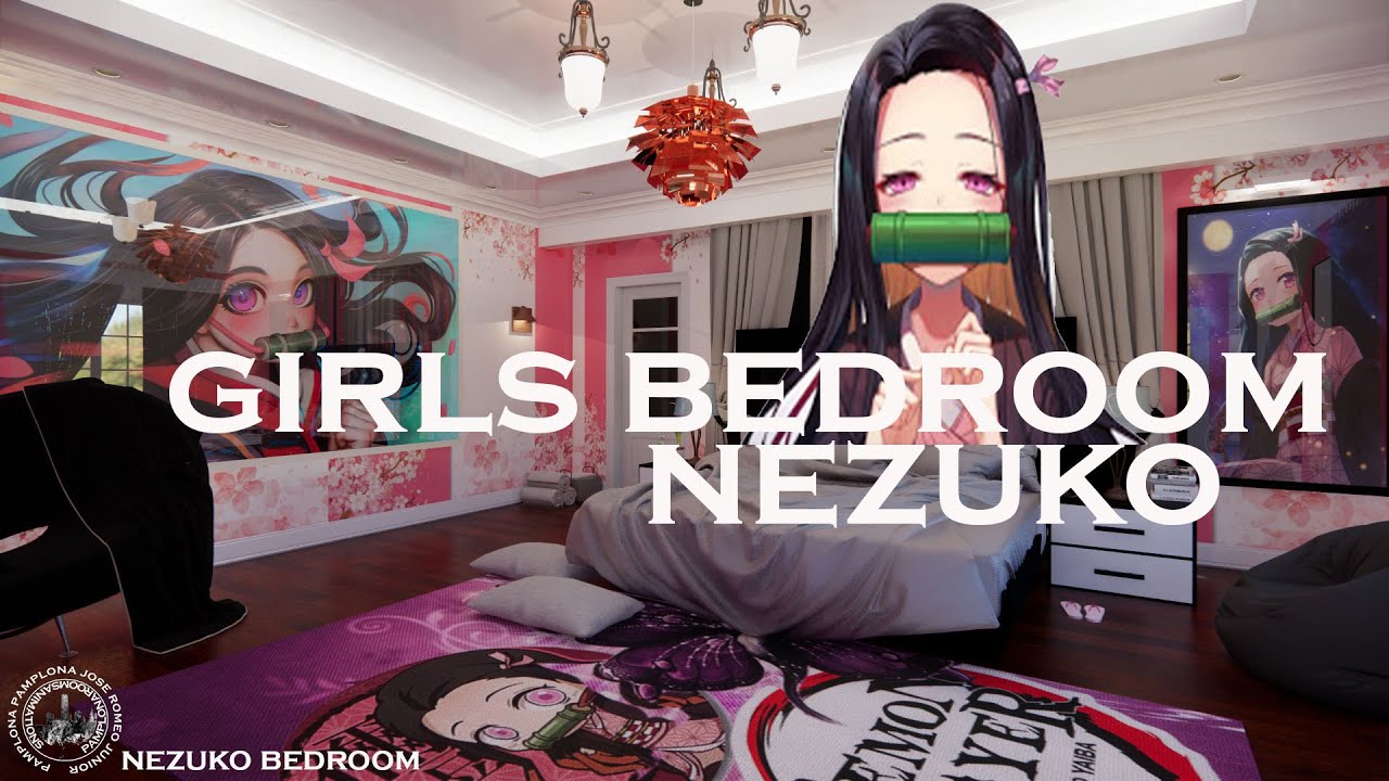 Nezuko Kamado Theme Bedroom -Girls Bedroom - YouTube