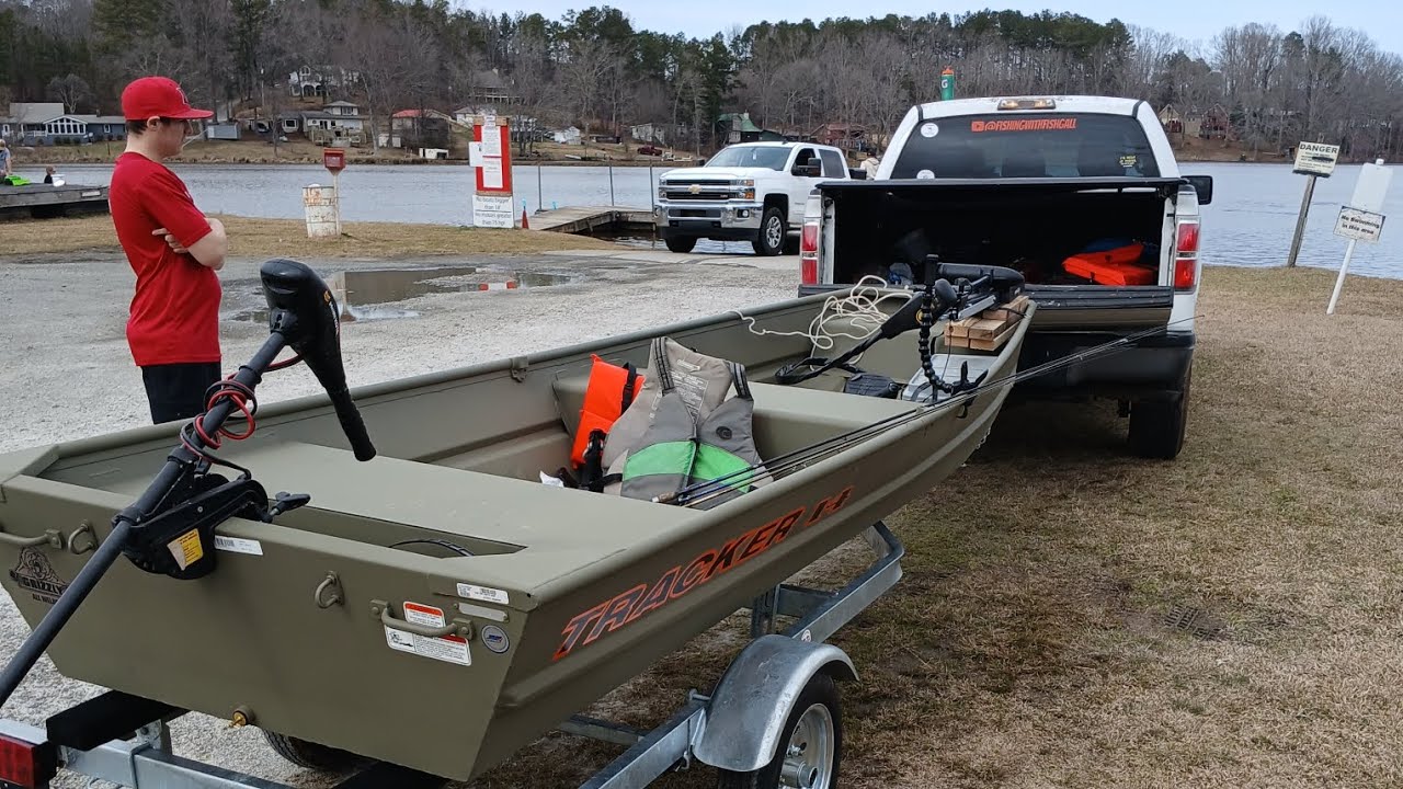 Our First time out on the New JON BOAT!!! 2025 GRIZZLY TRACKER 14 - YouTube
