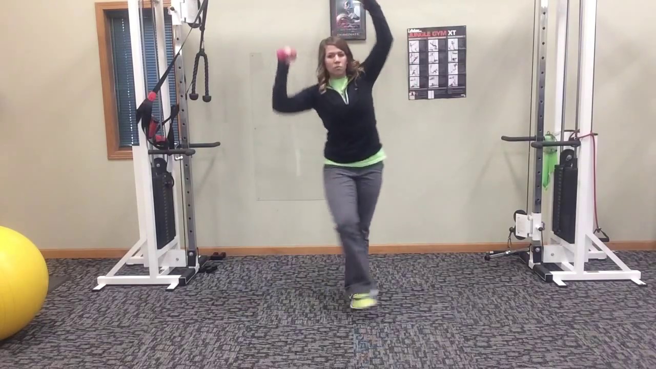 3D Lunge Matrix with Bilateral Dumbell Driver - YouTube