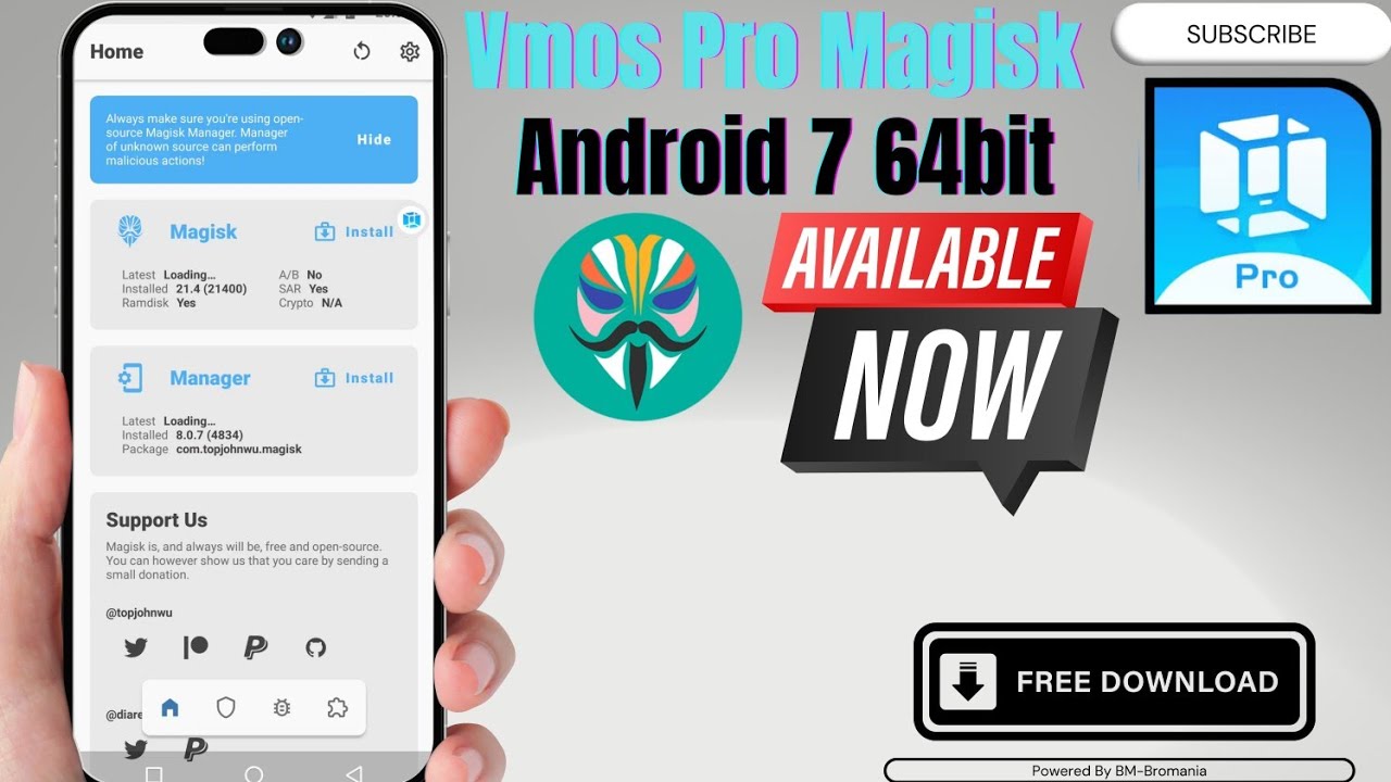 Vmos Pro 2026 Magisk Android 7 Rom 64bit Free Available - YouTube