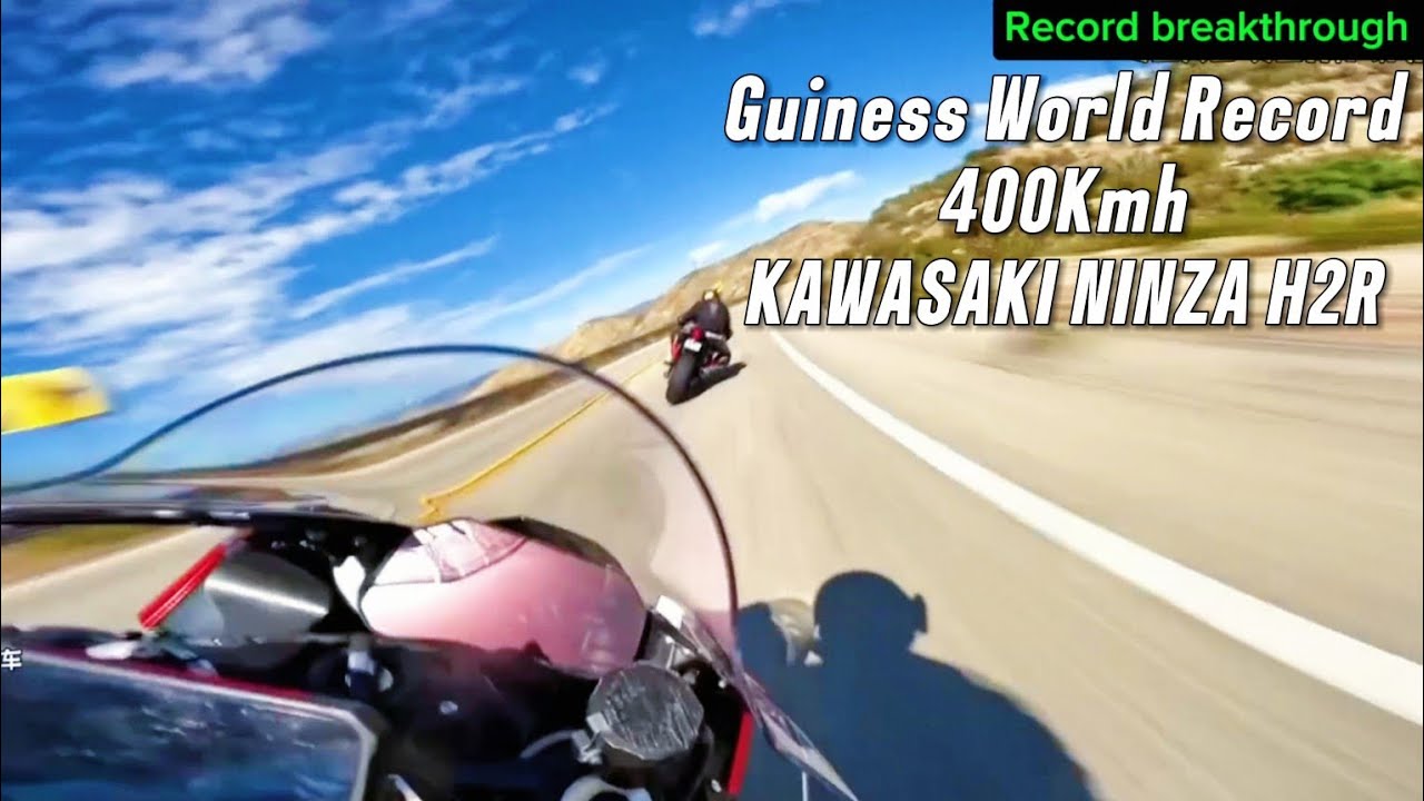 Kawasaki Ninja H2R Breaks Guinness World Record | Fastest Bike in the ...