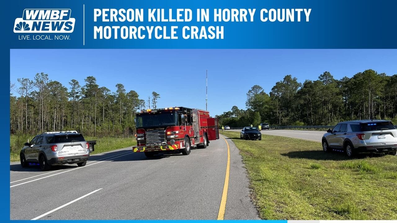 Person killed in Horry County motorcycle crash, SCHP says - YouTube