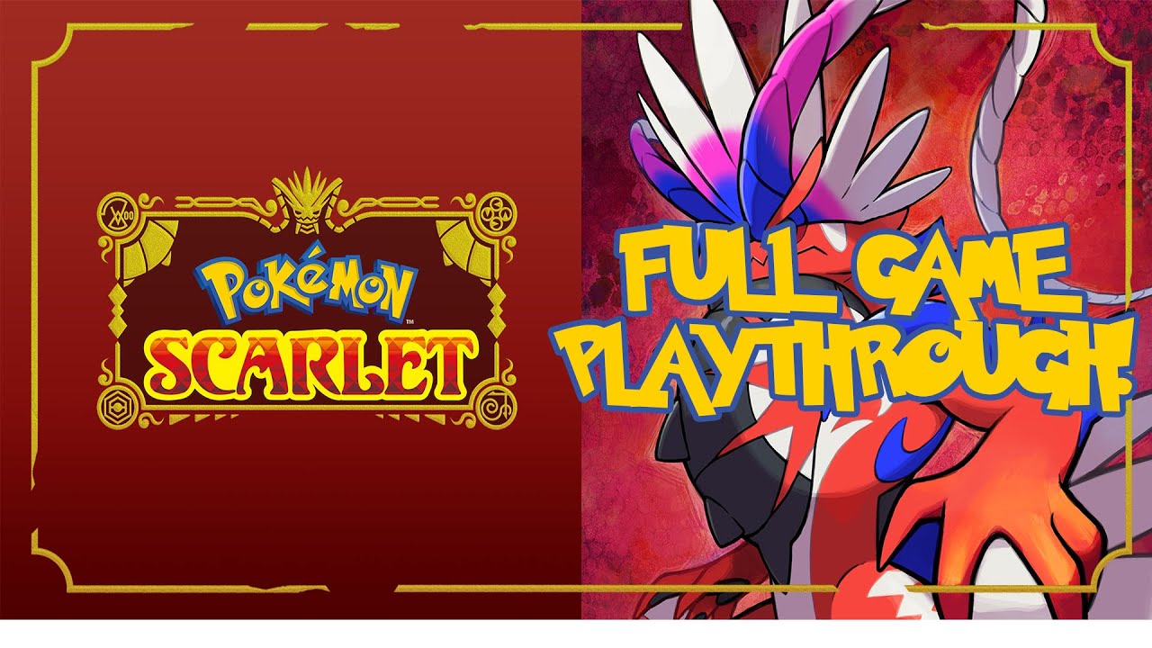 Let's Play Pokemon Scarlet Full Game - Full Playthrough No Commentary ...