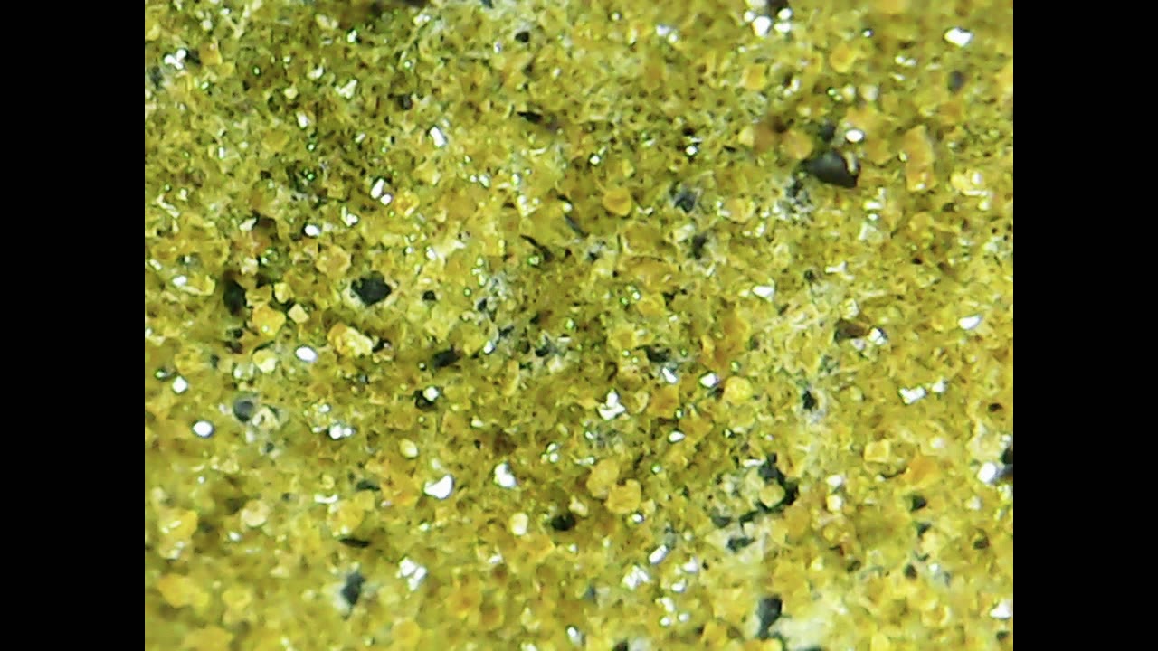 Minerals from coal pile under a microscope! - YouTube
