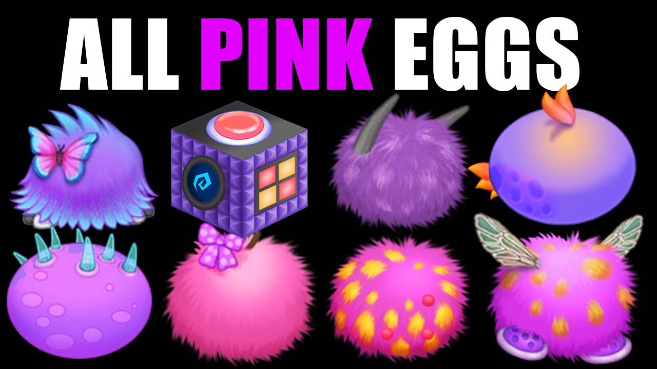 All PInk Eggs in MSM - My singing monsters - YouTube