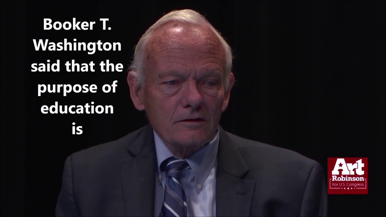 Dr. Art Robinson PhD talks about Booker T Washington in interview - YouTube