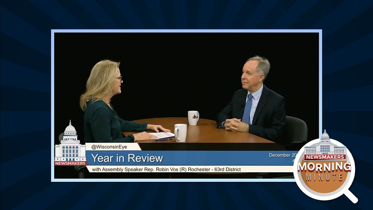 WisEye Morning Minute: Year in Review with Speaker Robin Vos - YouTube