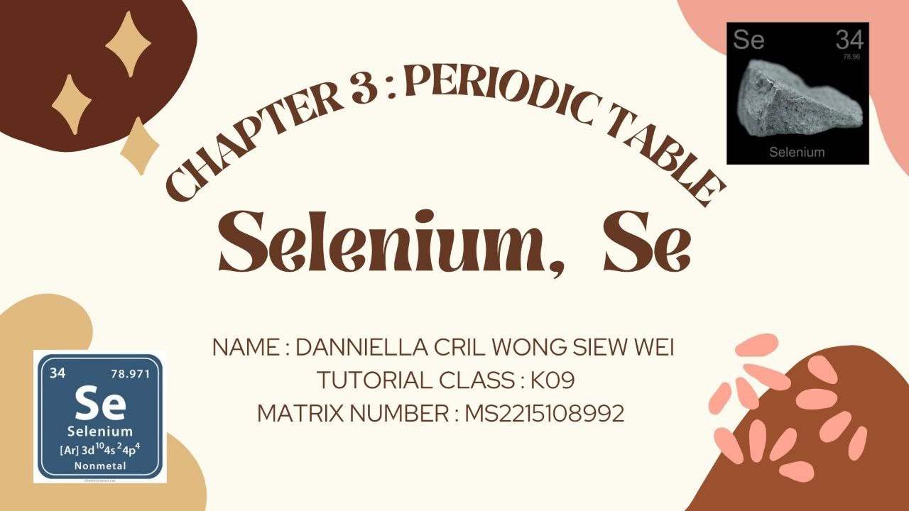 Assignment SK015 : Selenium, Se - YouTube