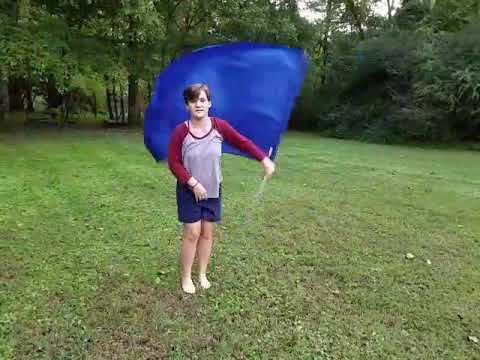 2017 Sophie color guard flag routine 3rd spng - YouTube