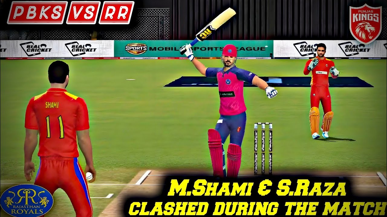 M.Shami & S.Raza Clashed During The Match | PBKS Vs RR | Match #2 rc24 ...