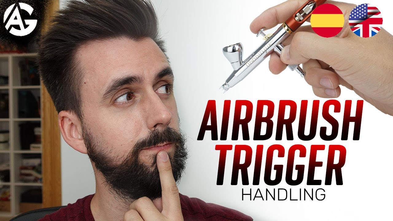 Airbrush TRIGGER Handling " BEGINNER" / GATILLO del aerografo Manejo ...