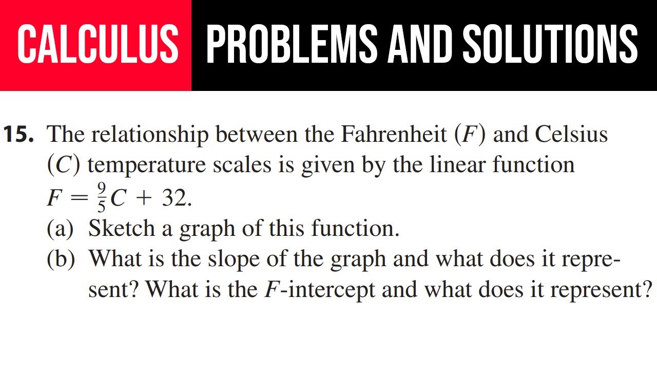 15. The relationship between the Fahrenheit (F) and Celsius (C ...