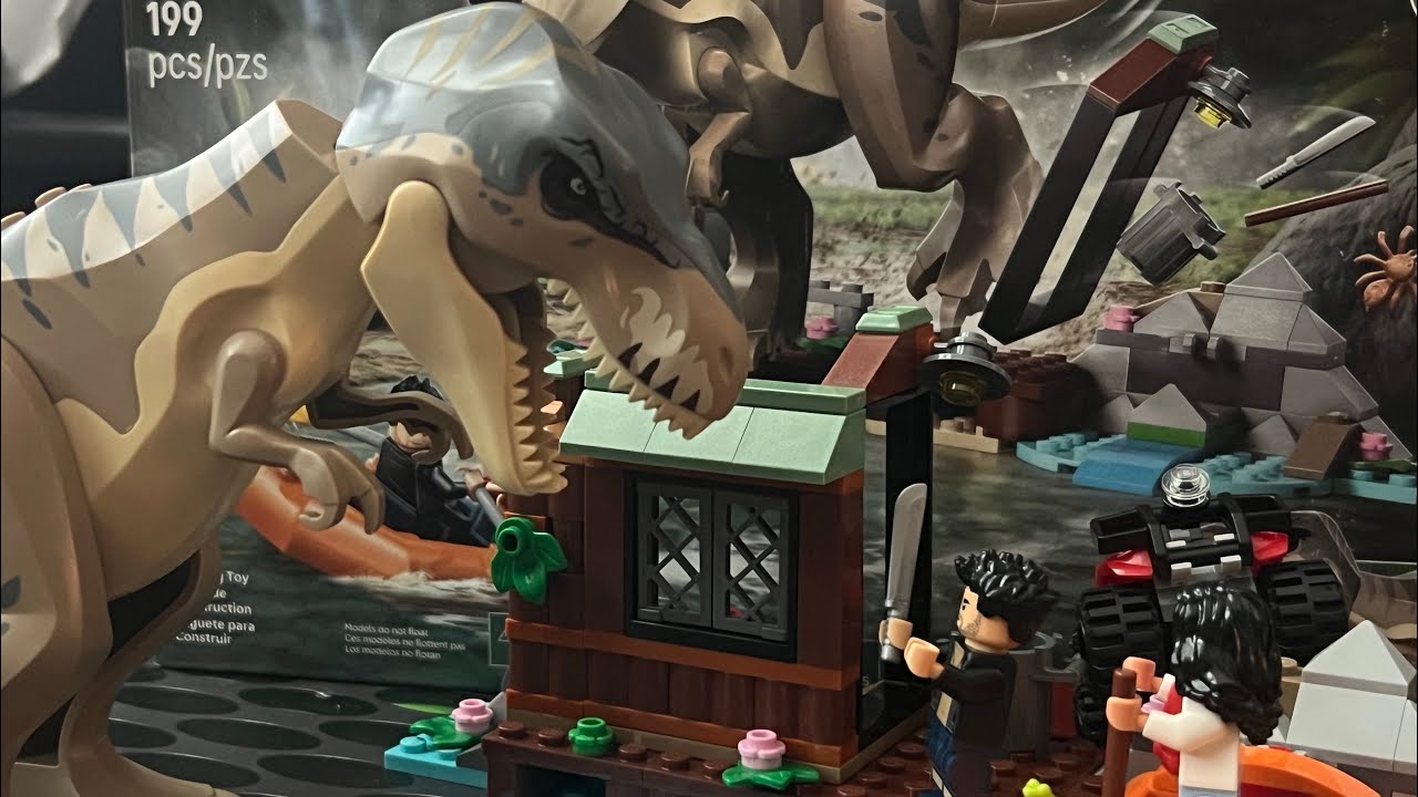 Jurassic World Rebirth T.Rex River Escape ! - YouTube