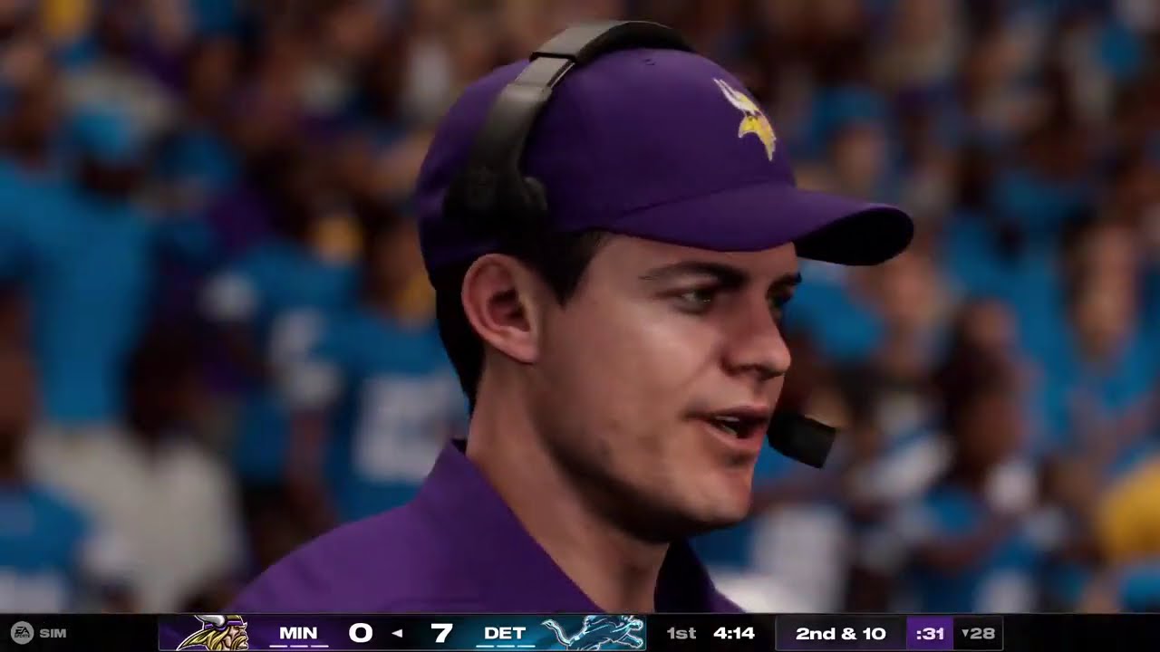 Vikings vs Lions SNF Week 18 SIM - Madden 25 - YouTube