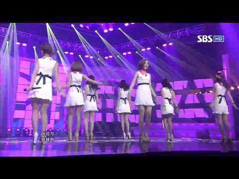 Bir pembe [HUSH] @SBS Inkigayo Popüler şarkı 20120603