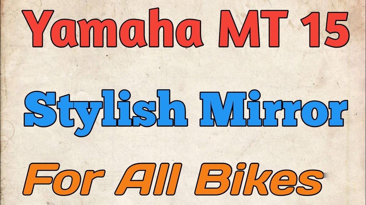 Yamaha MT 15 mirror installation in Apache 160 - YouTube