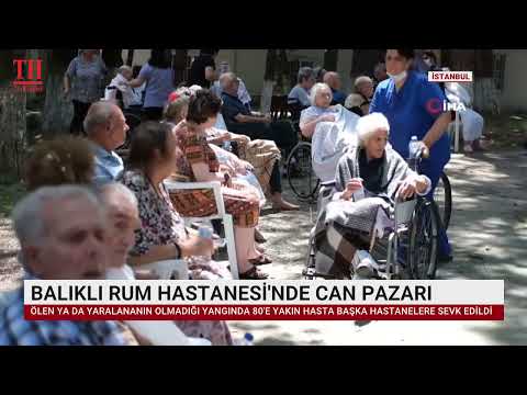 İSTANBUL ZEYTİNBURNU’NDA BULUNAN BALIKLI RUM HASTANESİNDE YANGIN ÇIKTI.