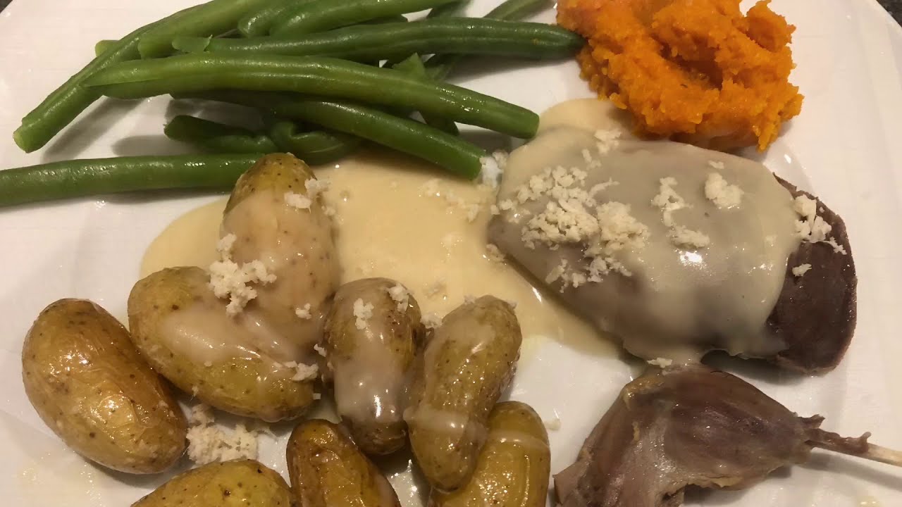 Kogt pibeand med peberrodssauce - YouTube