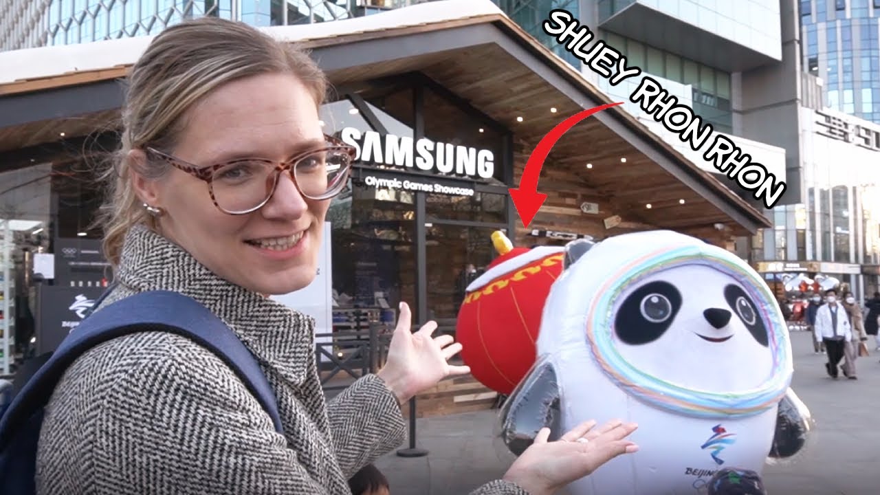 Searching for Bing Dwen Dwen & Shuey Rhon Rhon in Beijing - YouTube