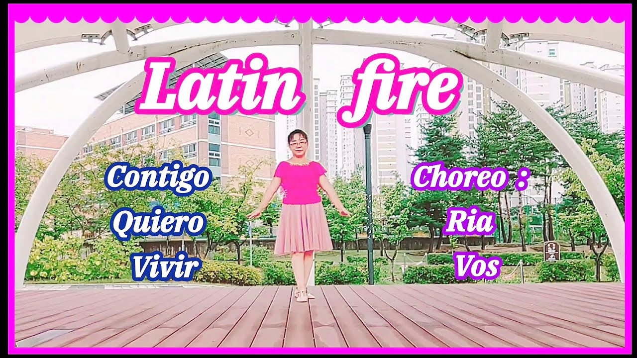 Latin Fire 라틴 파이어 Line Dance 💗 [거울모드] - YouTube
