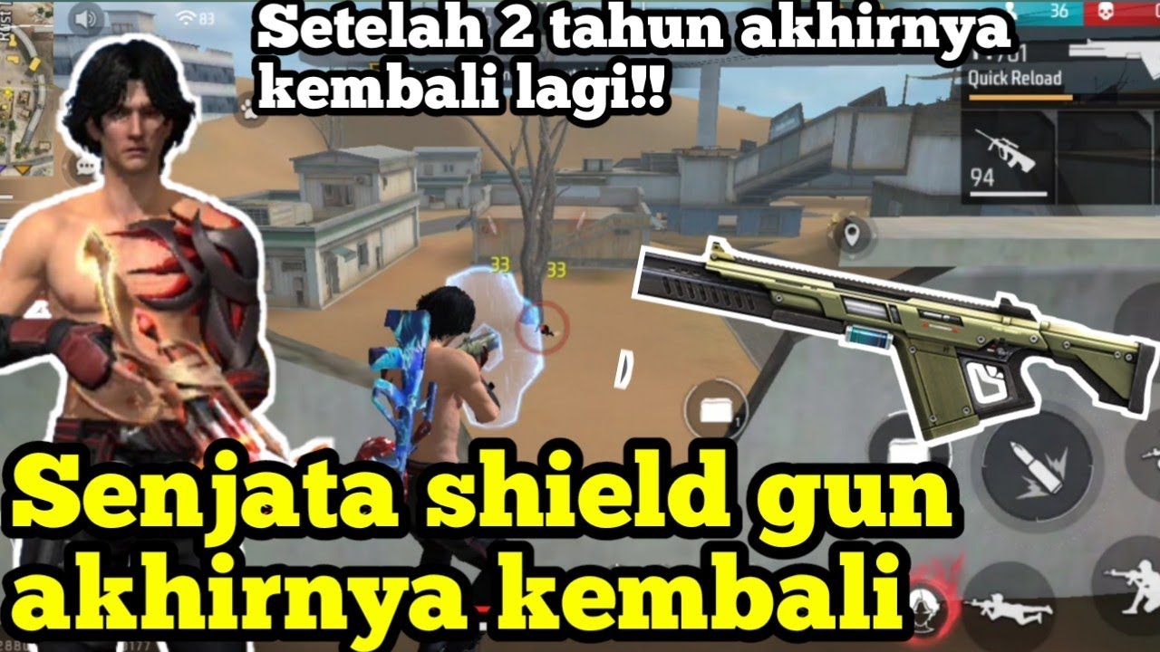 Senjata shield gun akhirnya kembali di free fire - YouTube